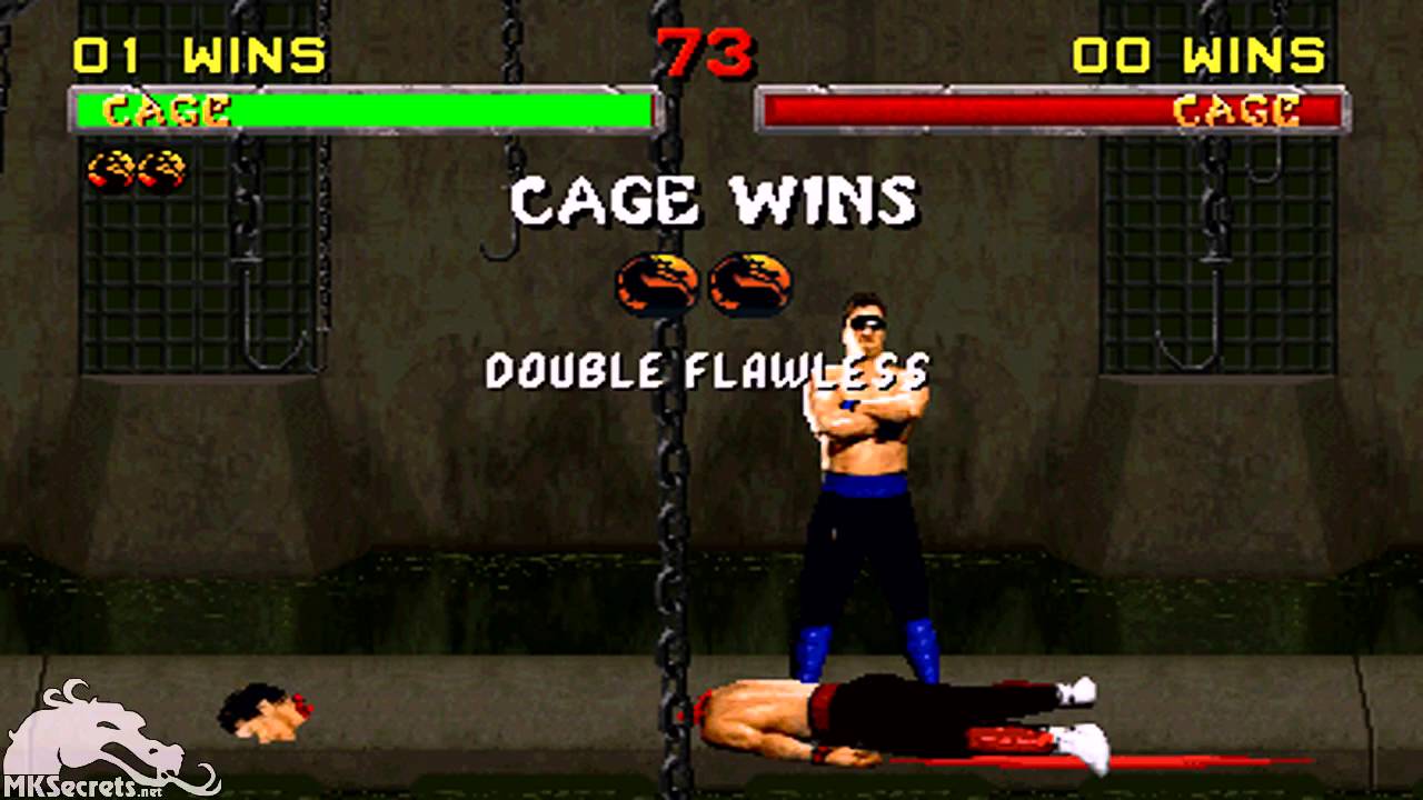 Mortal Kombat II Johnny Cage Fatality - Uppercut Decapitation - YouTube