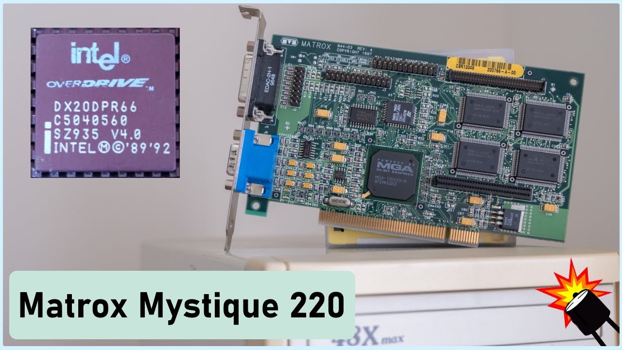 Exploring a Matrox Mystique 220 | 486 Fun - YouTube