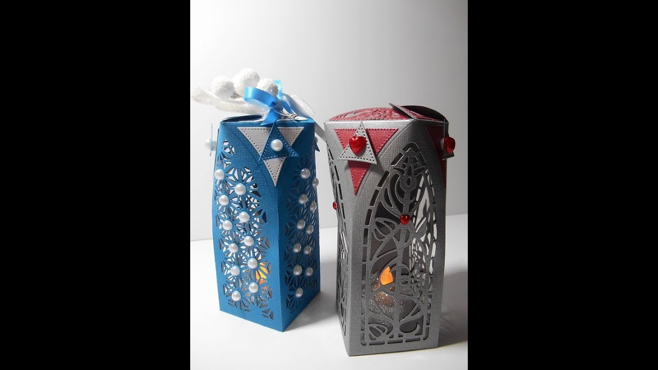 Christmas Lantern or Gift Box - Tonic Studios Dimensions - YouTube