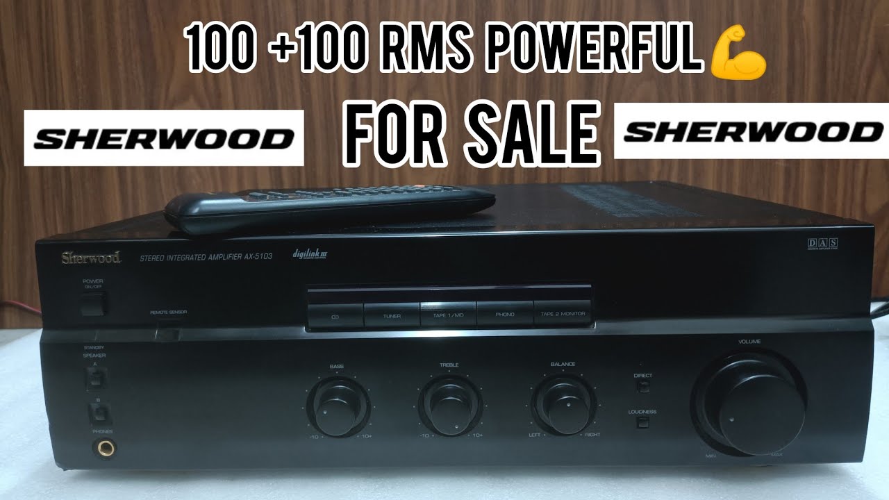 SHERWOOD (9310741161) MODEL AX5103 INTEGRATED STEREO AMPLIFIER - YouTube