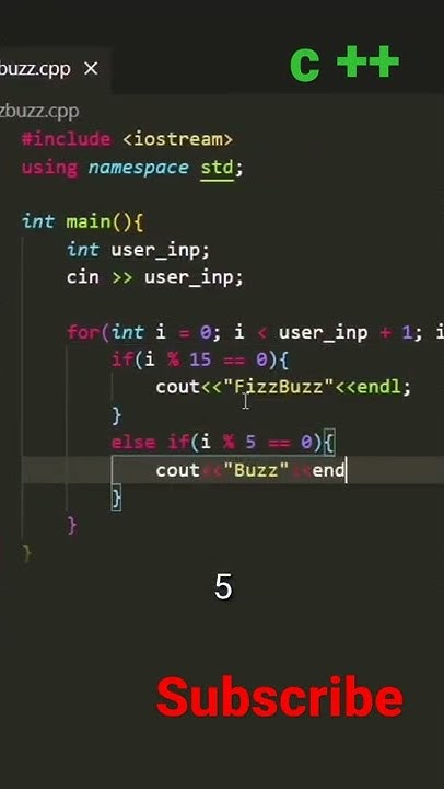 Fizzbuzz Program Programming Tutorial C Walkthrough Code