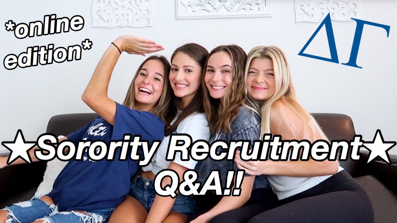VIRTUAL SORORITY RECRUITMENT Q+A || What You Need to Know About ...