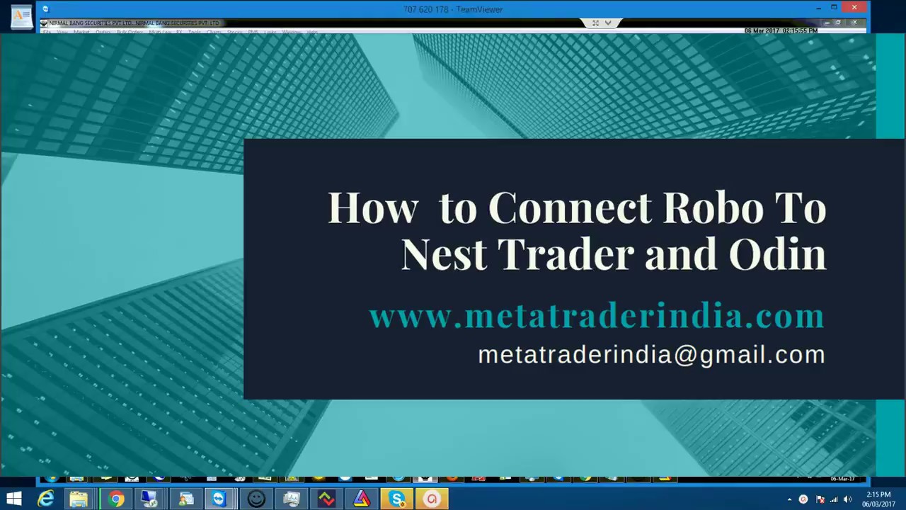 Settings to Connect Nest and Onid With Robo Trader Software - Part 4 ...