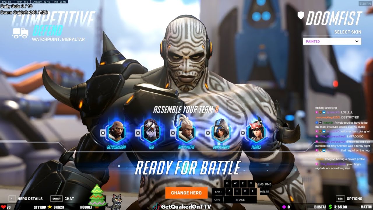 Overwatch 2 Top Ranked & Tryhard Doomfist Gameplay By Rollout Doomfist ...