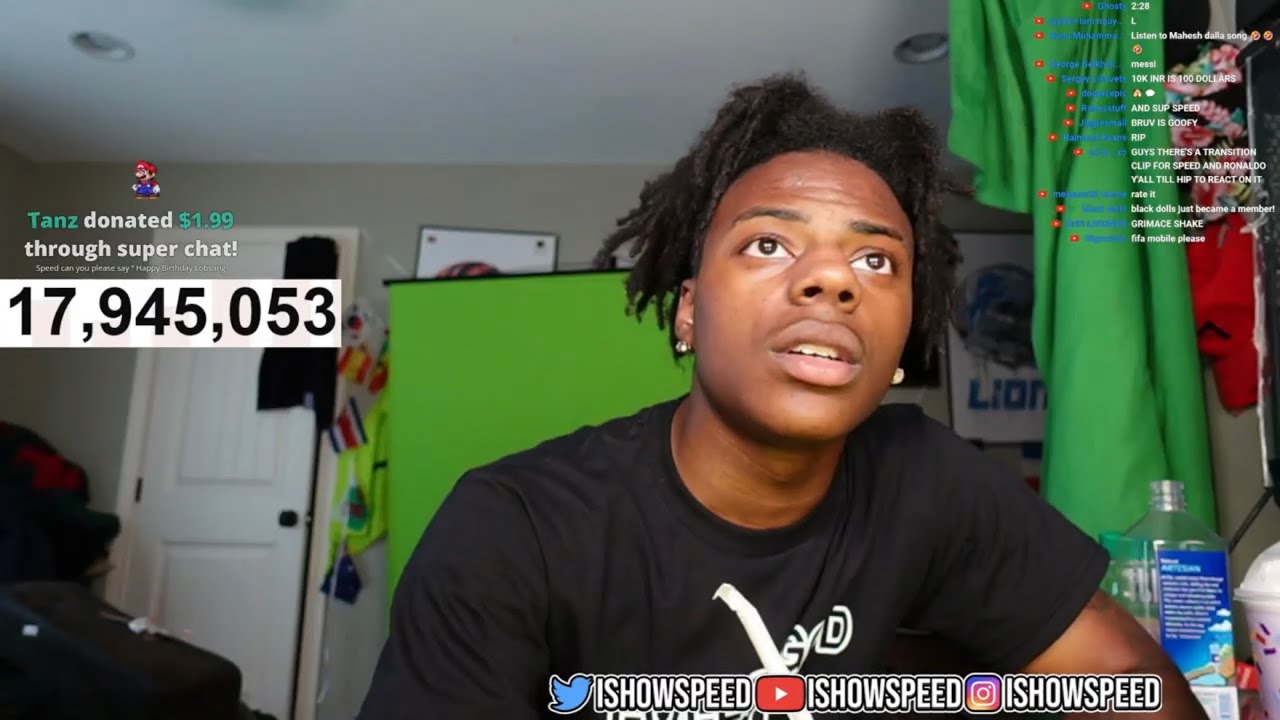 IShowSpeed tries Grimace’s shake and calls 911 - YouTube