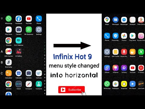 How to change menu style in Infinx Hot 9 | Menu style | Help.pk - YouTube