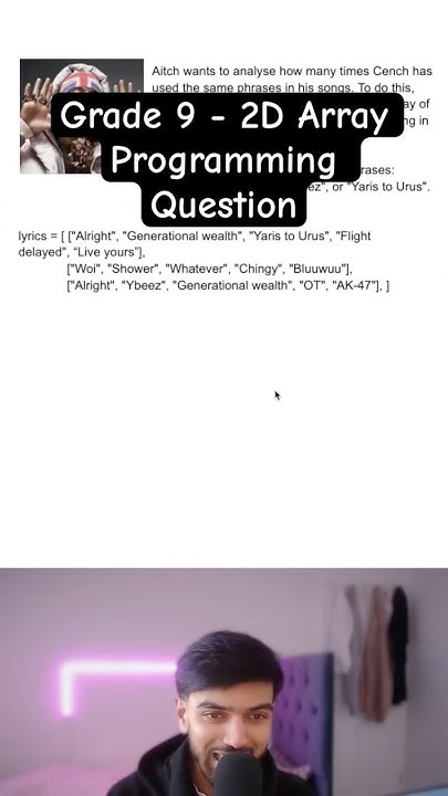 2D Arrays - Grade 9 GCSE Computer Science Question #gcsecomputerscience #computerscience - YouTube