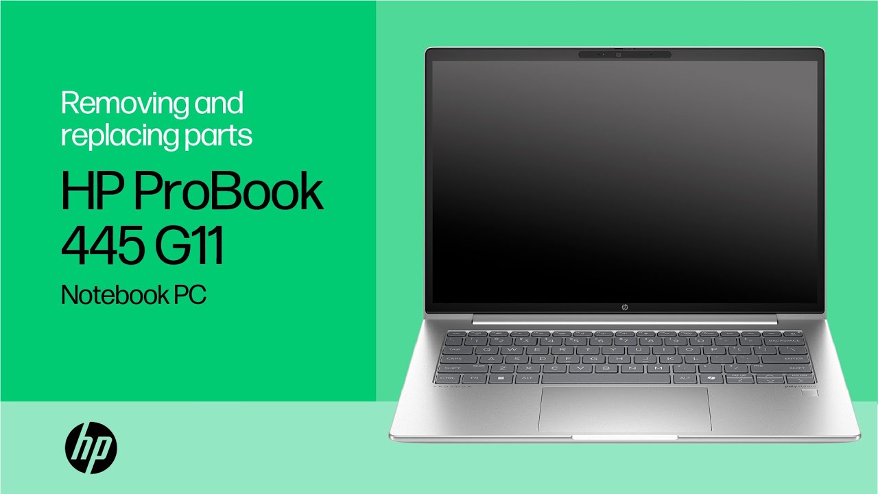 Removing And Replacing Parts HP ProBook 445 G11 Notebook PC HP