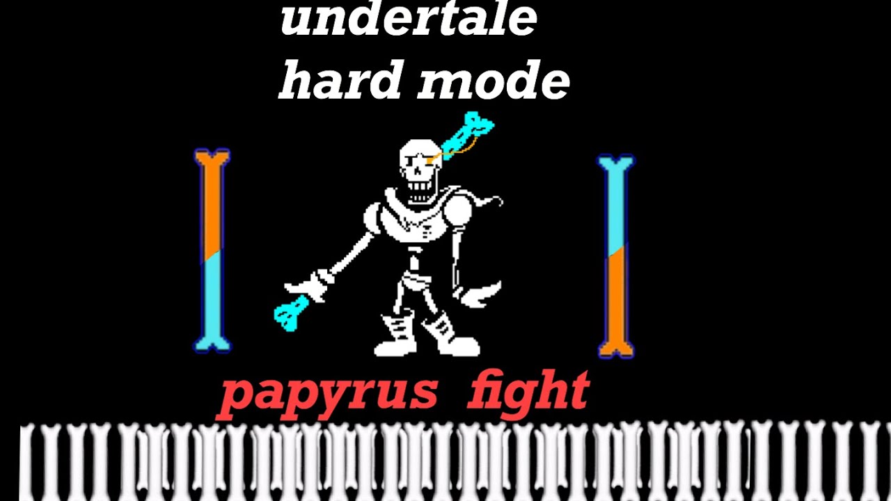 【アンダーテール 風動画】undertale hard mode papyrus fight - YouTube