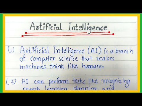 आर्टिफिशियल इंटेलिजेंस पर 10 पंक्तियाँ/10 Lines on Artificial ...