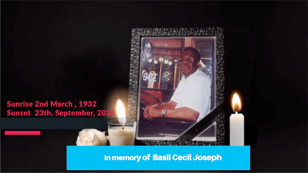 Funeral Service of Basil Cecil Joseph - YouTube