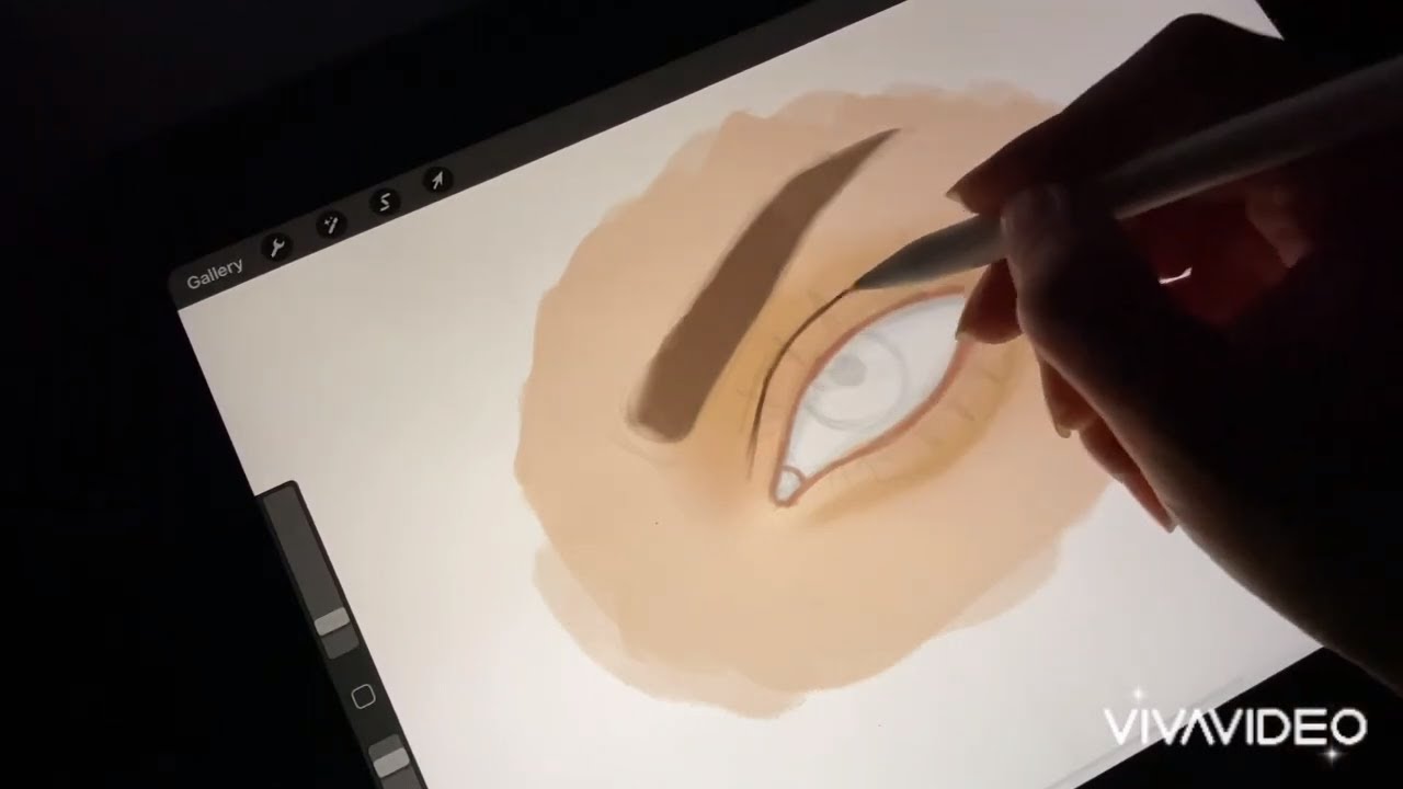 Drawing eye using Procreate 👀 - YouTube