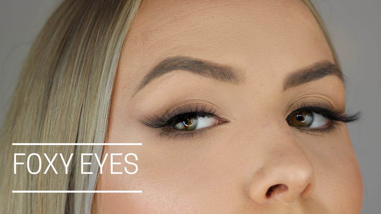 easy foxy eyes tutorial - YouTube