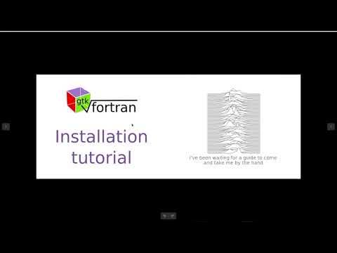 gtk-fortran installation tutorial - YouTube
