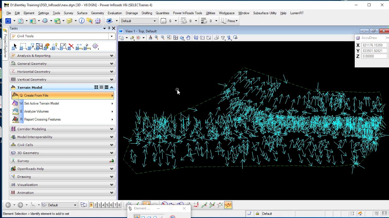 Flow Arrow by InRoads V8i SELECTseries 4 - YouTube