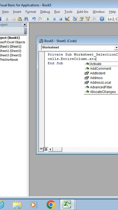 Using Vba coding autofit column width #vba #coding #vbaexcel # ...