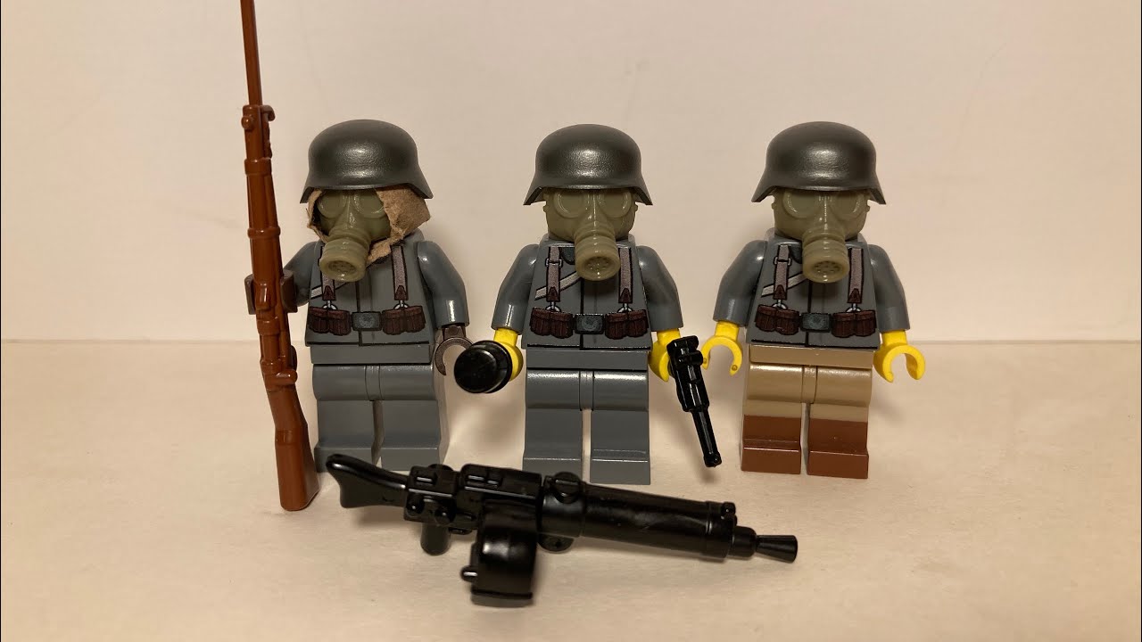 Lego WW1 German gas masks - YouTube