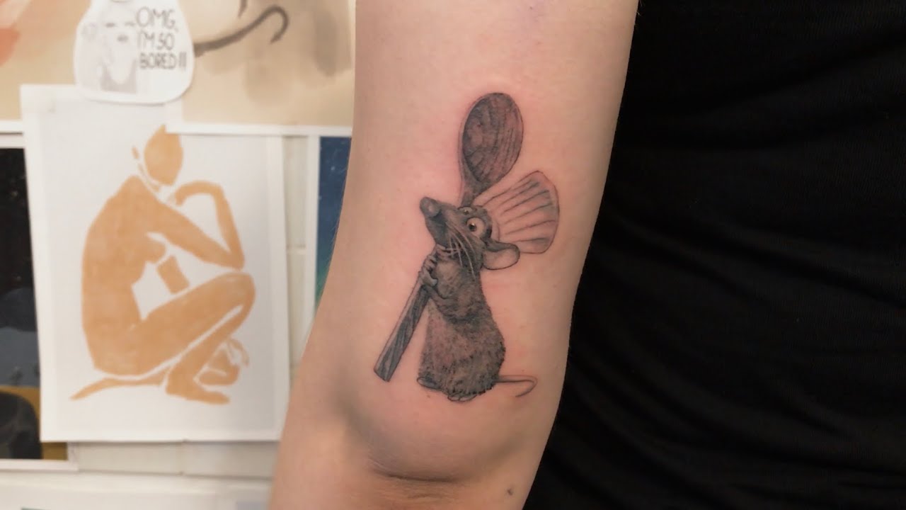 Remy from Ratatouille movie tattoo - YouTube