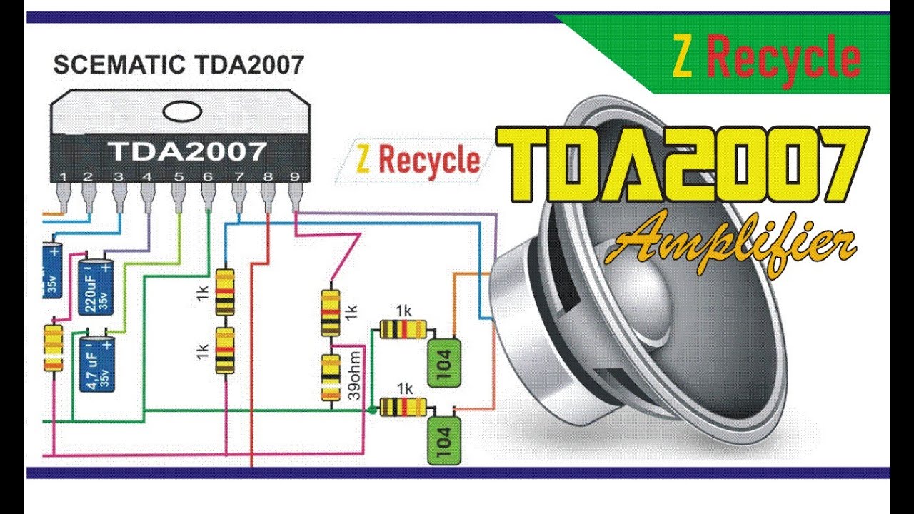 amplifier 12 volt DC TDA2007 || Mono Amplifier TDA2007 - YouTube