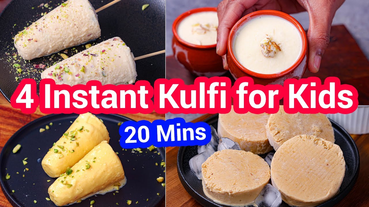 Instant Kulfi in 5 Mins – Kid’s Favorite Summer Treat | No-Cook Kulfi ...