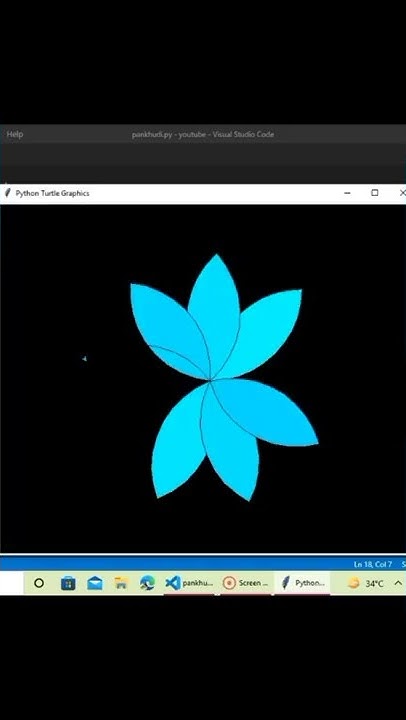 python turtle graphics🌻 programming language #KR_CoDeR - YouTube