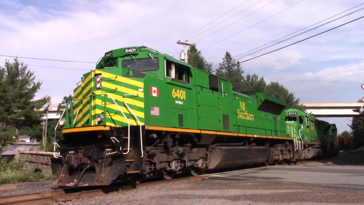 Nice All Green EMD Power & Nice Horn! Long NBSR Container / Manifest ...