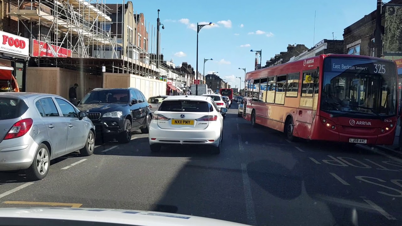 Redbridge roundabout to Stratford E15 6619 - YouTube
