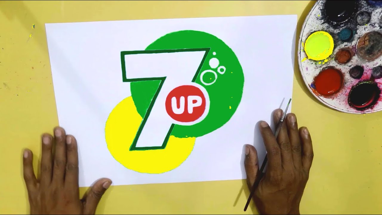 How to draw the new 7up logo - YouTube