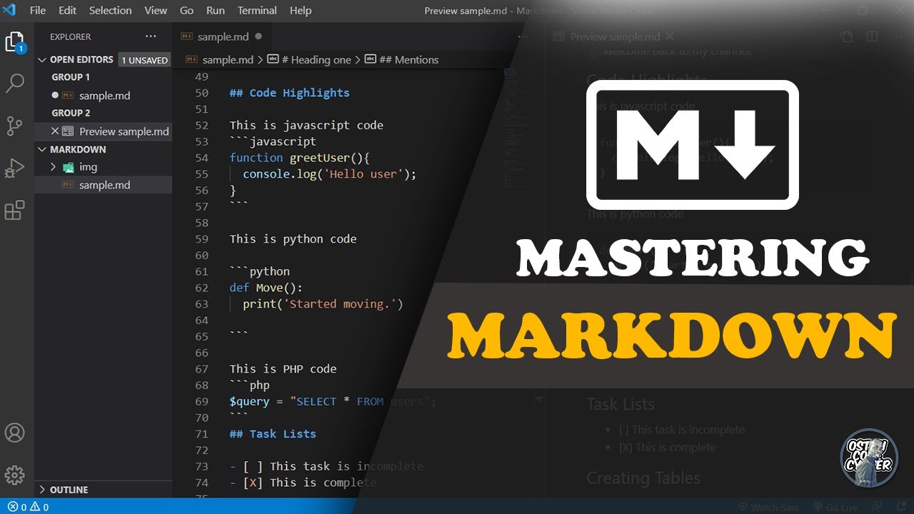 Mastering Markdown - Detailed Crash Course Mastering Markdown - Detailed Crash Course