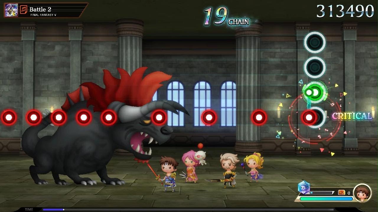 THEATRHYTHM FINAL BAR LINE - FFV Battle 2 Ultimate Perfect Chain - YouTube