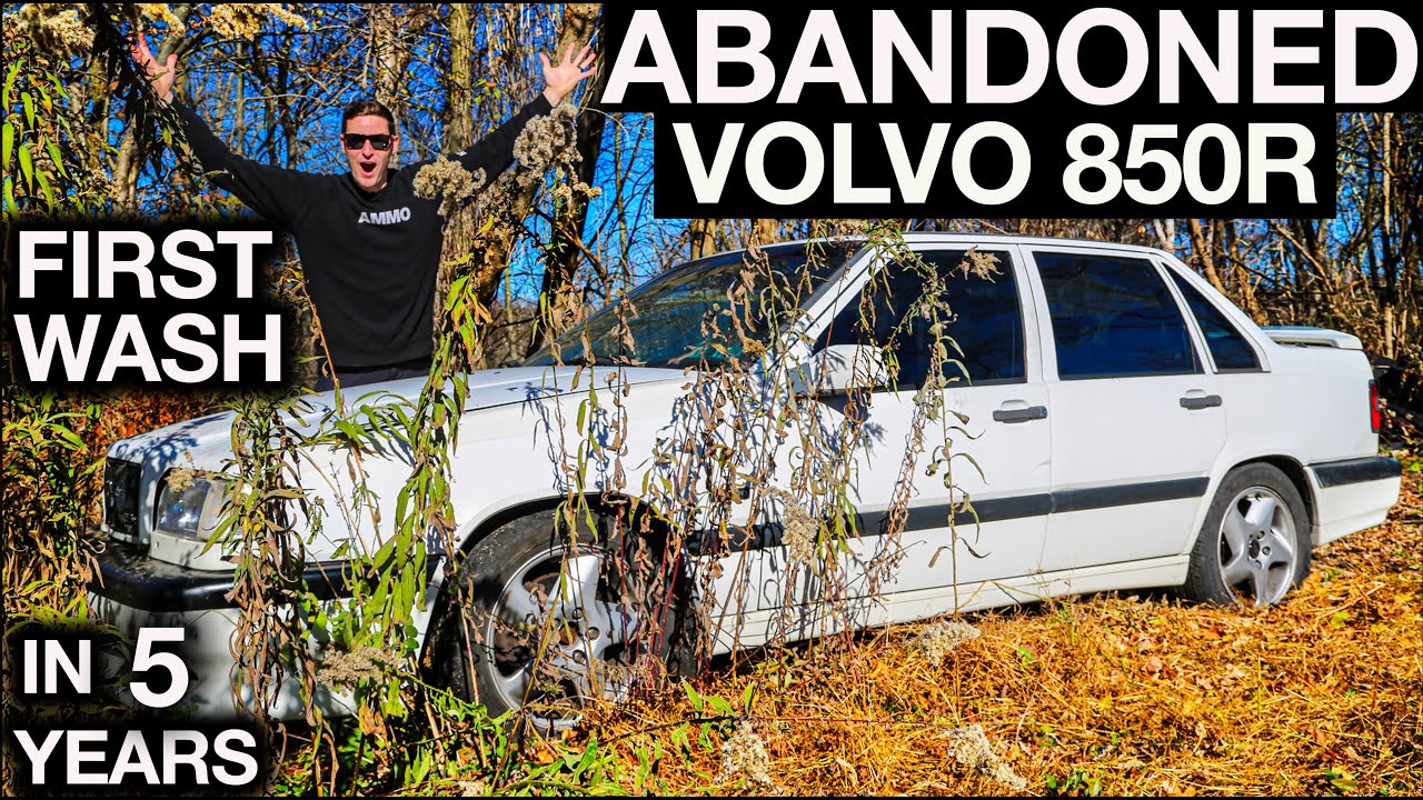 Detailing an ABANDONED Volvo 850R Left In The Woods For Over 5 Years ...