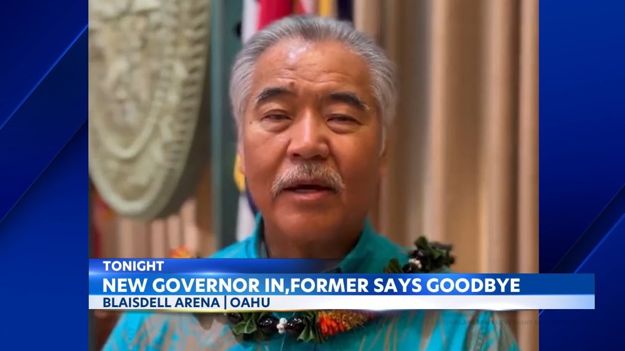 Hawaii Gov. David Ige says his goodbyes - YouTube