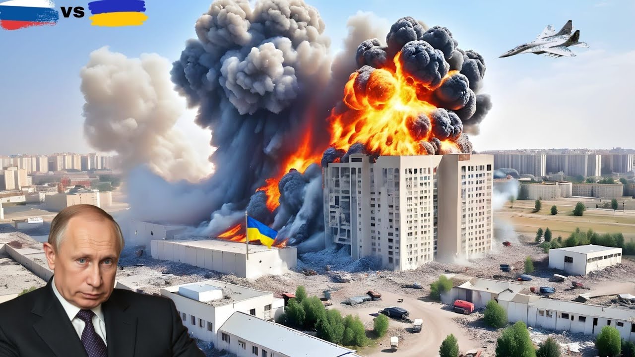 Today's Big Tragedy! Ukrainian government center destroyed by Russian ...