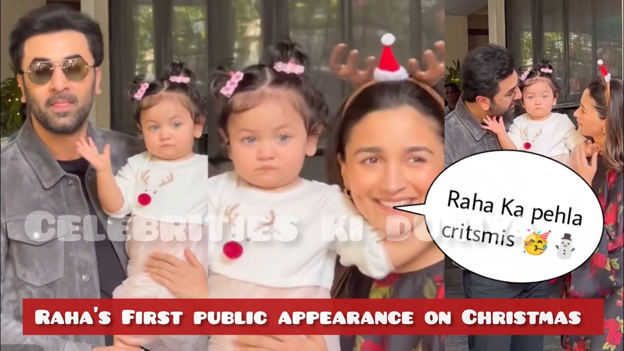 Ranbir Kapoor & Alia bhatt with baby Raha !! Raha first public ...