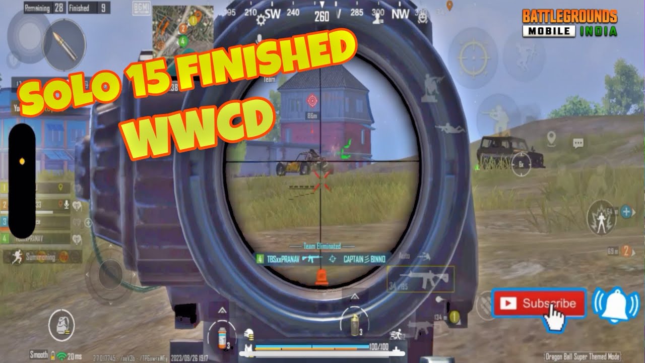 Solo 15 Finishes WWCD Gameplay || BGMI || PUBGMOBILE || BGMI HIGHLIGHTS ...