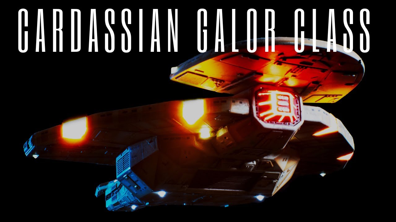 Creating The Epic 1/750 Scale Cardassian Galor Class Warship From Star ...