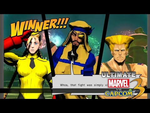 Ultimate Marvel Vs Capcom 3 - Arcade Mode As Guile/Cammy/Rashid (MOD) - YouTube