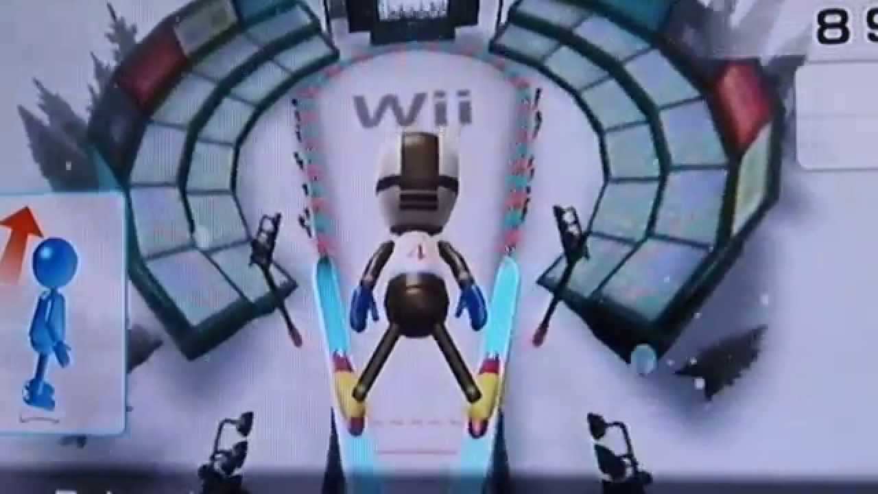 Wii fit Sports Ski Springen Schier Skispringen - YouTube