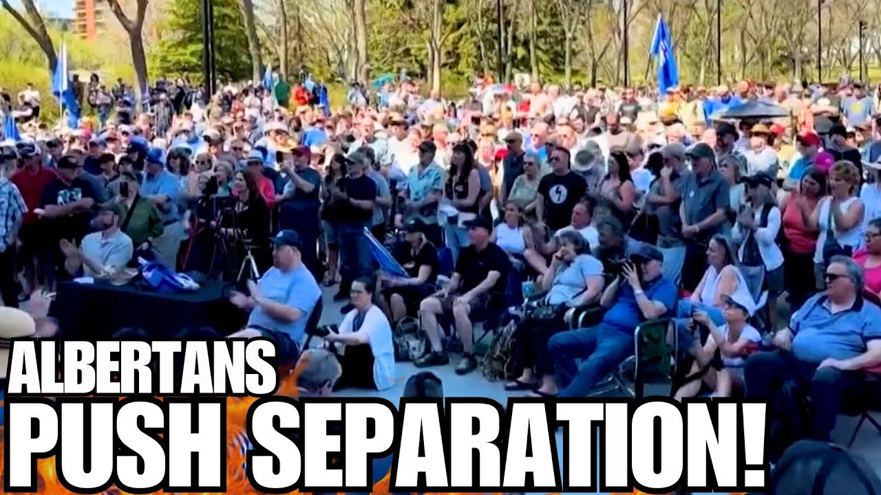 Albertans Gather In MASSIVE Numbers To Push Separation! - YouTube