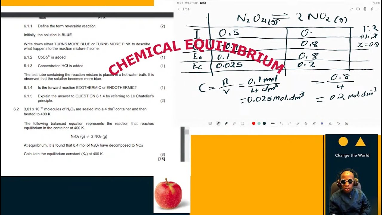 "Cracking the Chemical Equilibrium Code: Grade 12 Chemistry Trial Exam ...