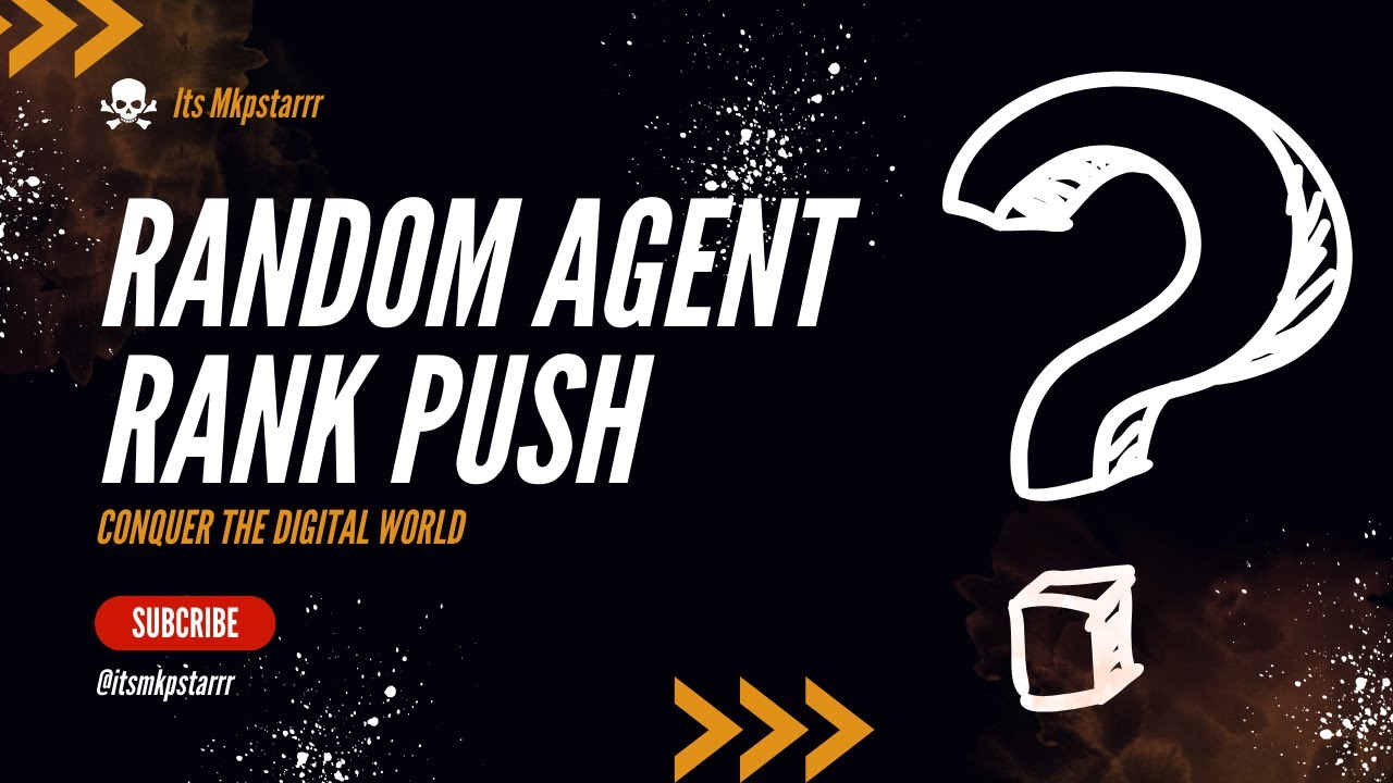 Random Agent | Rank Push | Noob to Pro Transition | Valorant - YouTube