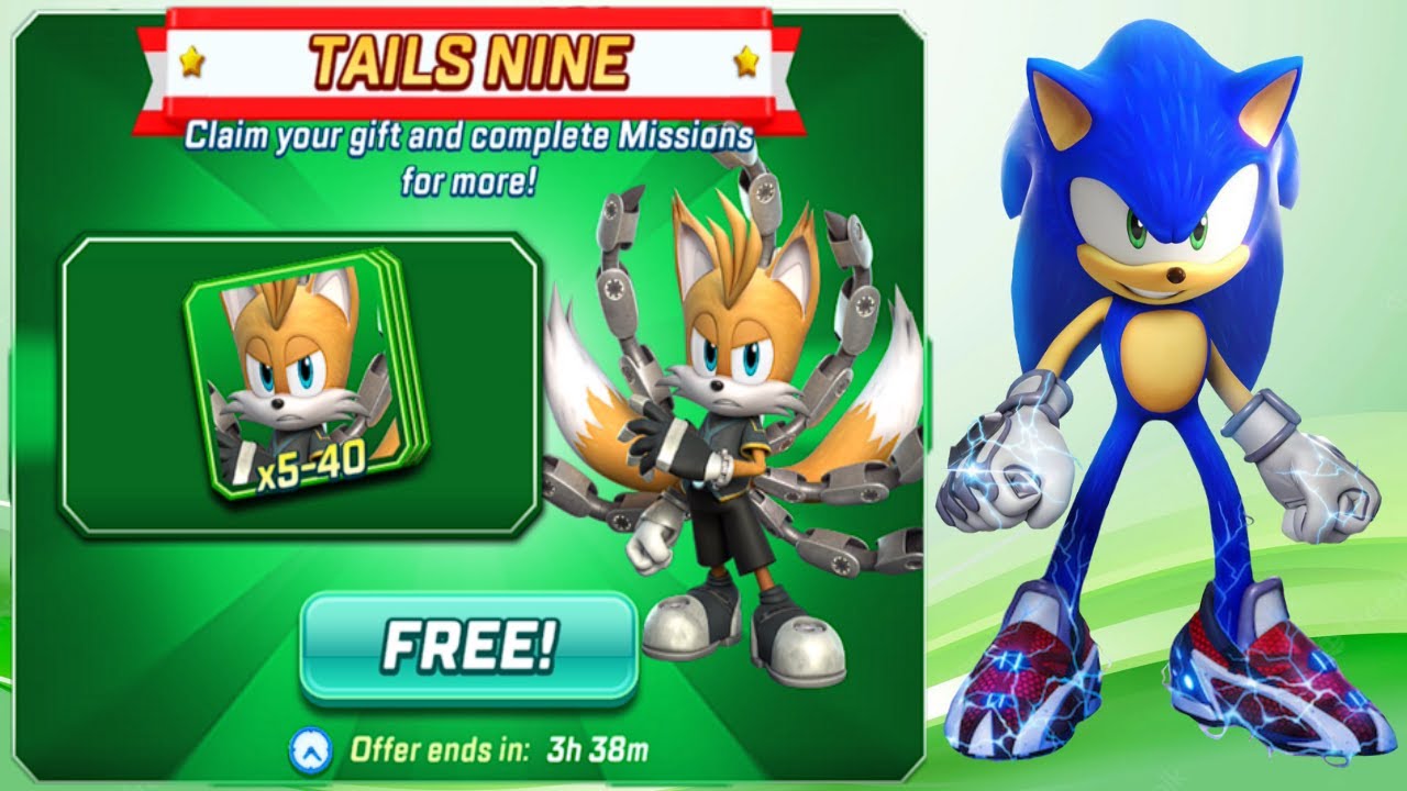 Sonic Forces - Tails Nine Free Cards Unlocked Prime Sonic New Update ...