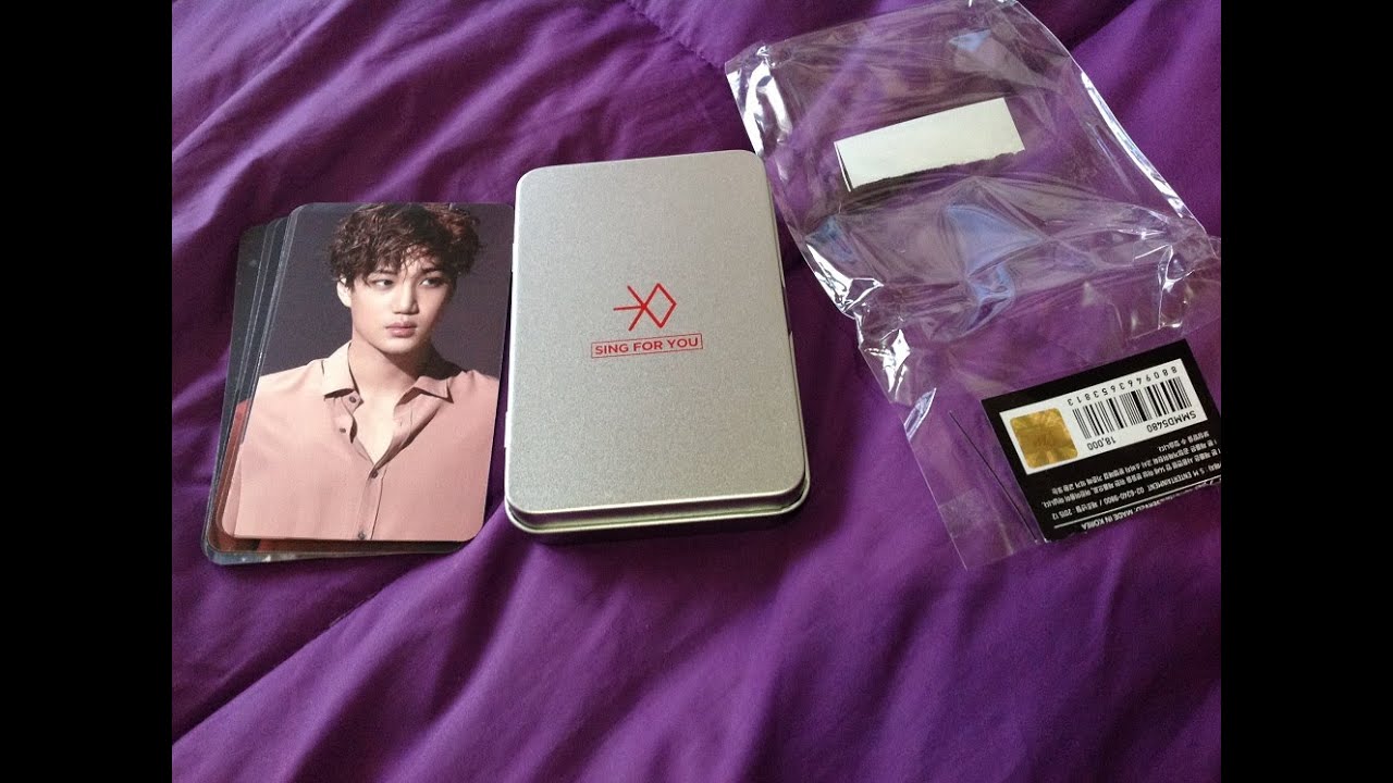 Unboxing EXO's Sing For You official STICKER set (SM COEX Artium Goods ...