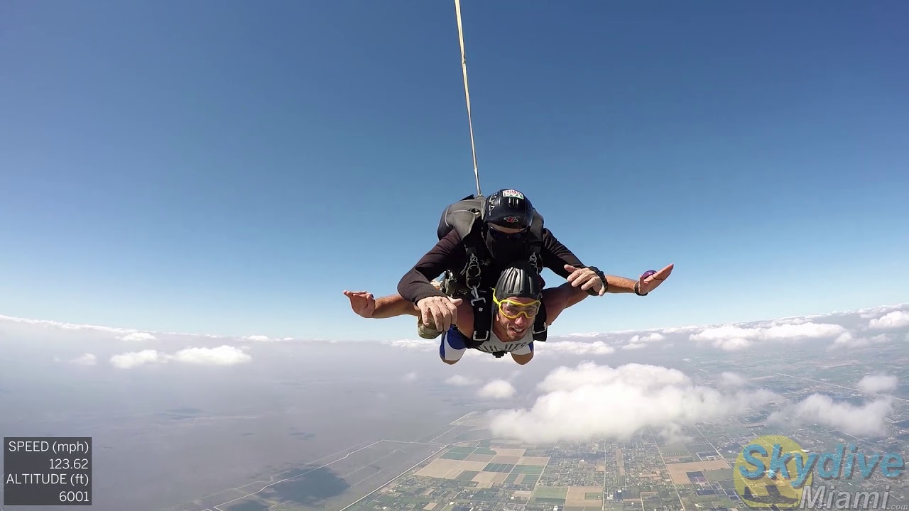 Felix's unbelievable freefall at Skydive Miami (03-23-2019) - YouTube