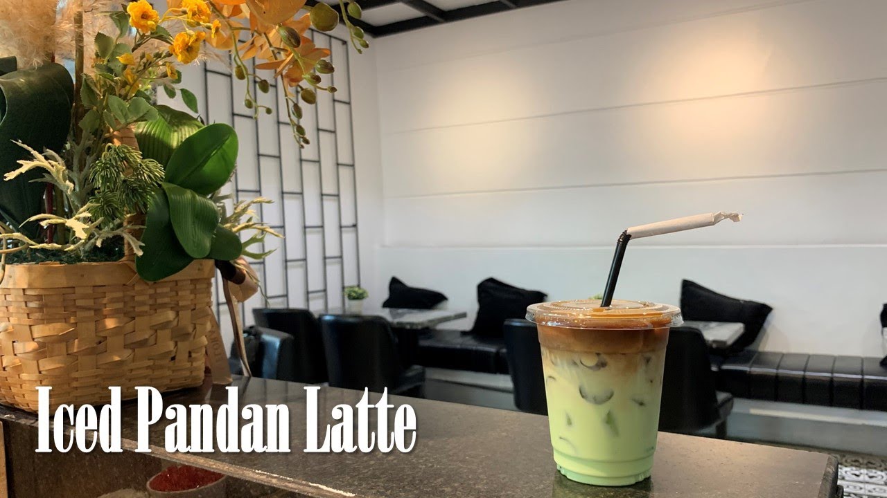 Cafe Vlog EP.134 | Iced Pandan Latte | Coffee Pandan - YouTube