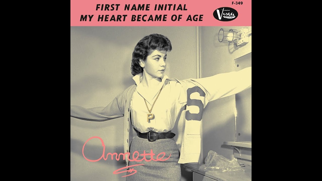 First Name Initial Annette Funicello In New Stereo Sound 4 - YouTube