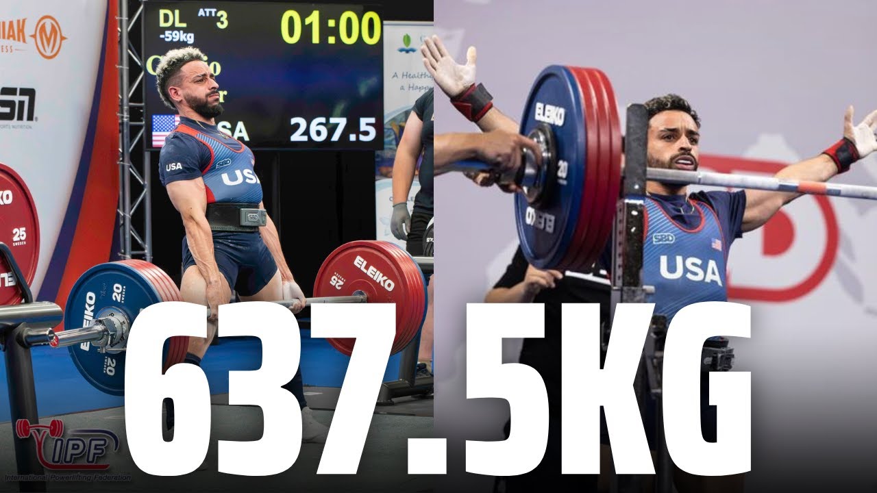 Wascar Carpio USA | 1st Place 59kg Class | 637.5kg Total | IPF Worlds ...