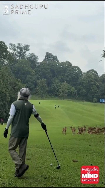 Sadhguru plays Golf in Nepal..#shorts - YouTube