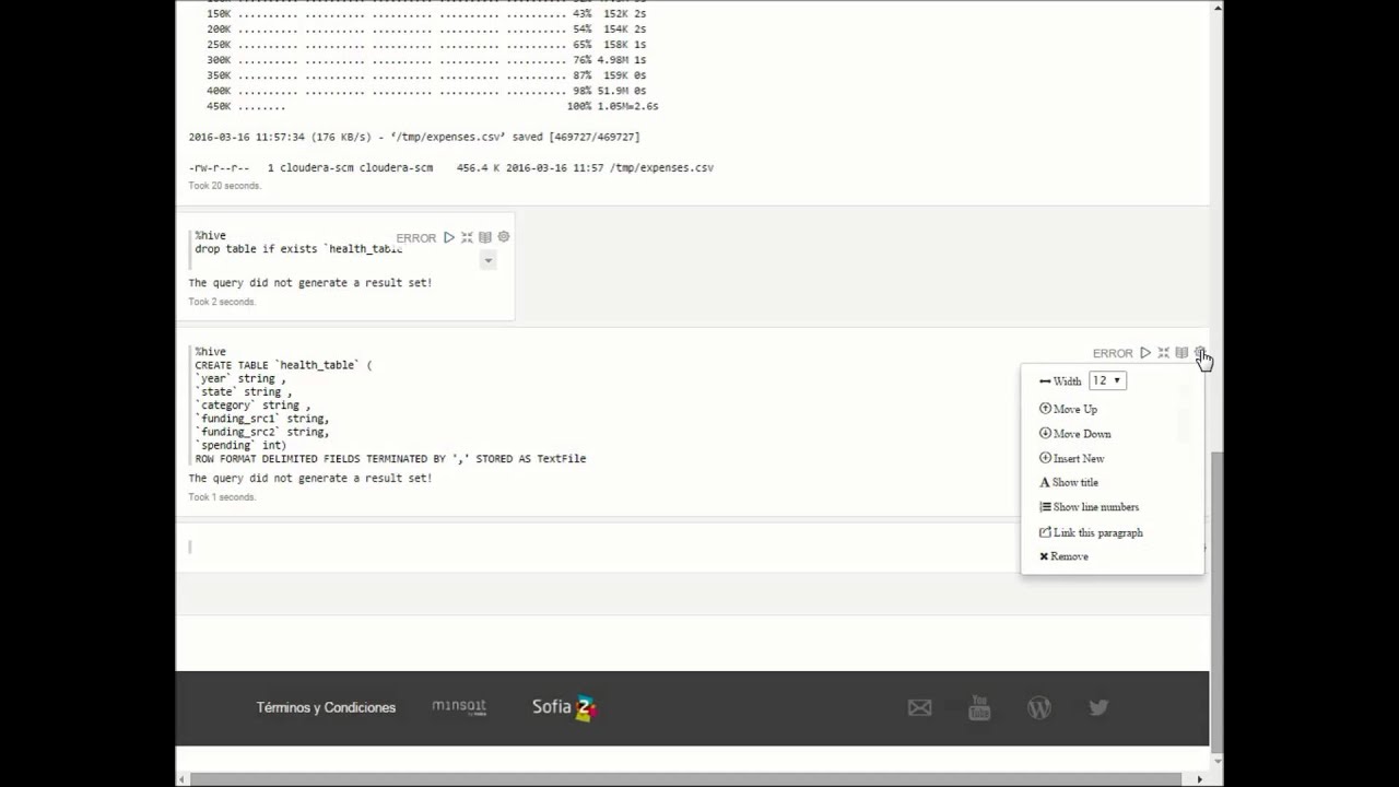 Hive Notebook Sofia2 - YouTube