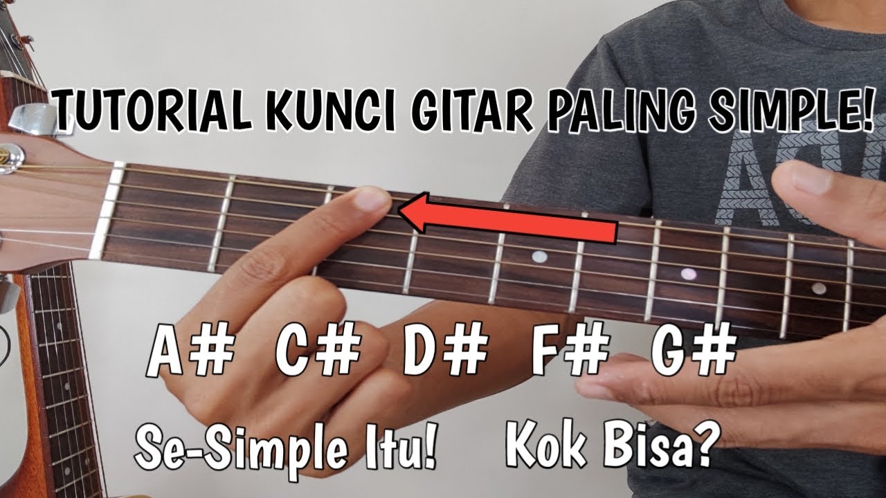 Kunci Gitar G#major - Chord Gitar Pemula - YouTube